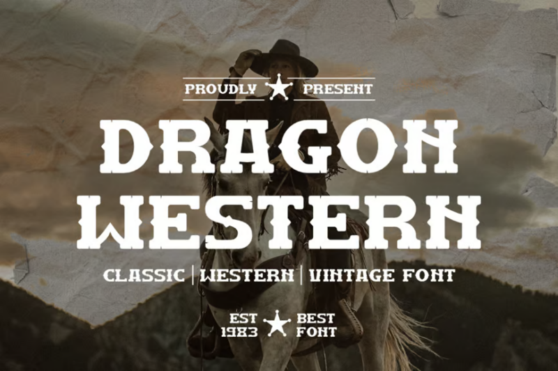 45 Western Fonts That are Definitely "Most Wanted" - Design Work Life