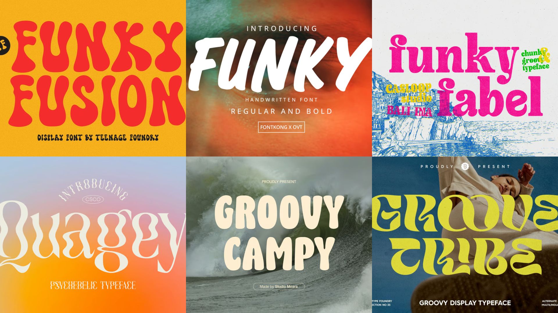 33 Funky Fonts That Are 'So Groovy' in 2025 - Design Work Life